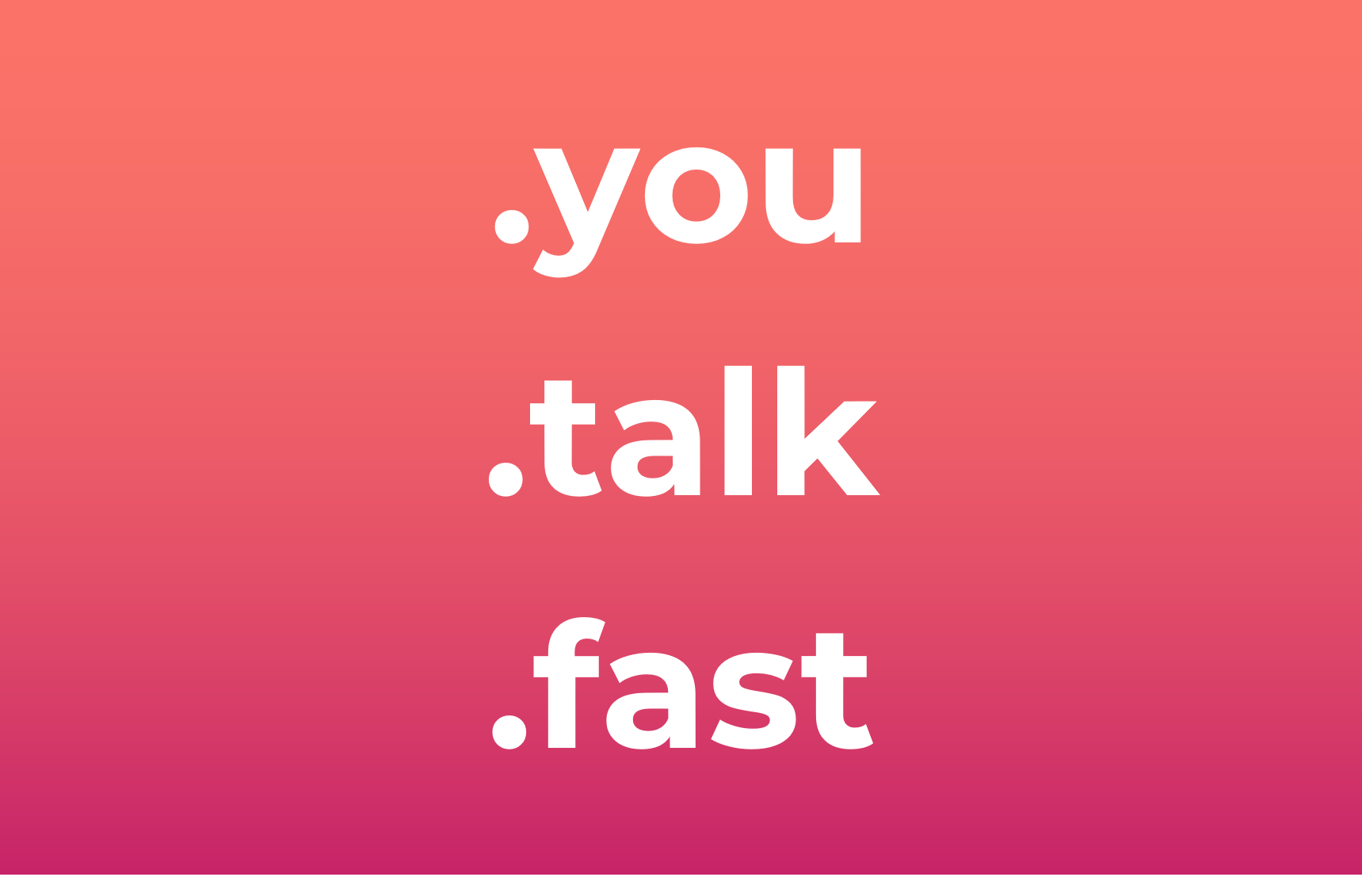 .FAST, .TALK, .YOU – Amazon Registry Announces Sunrise Dates for 3 ...
